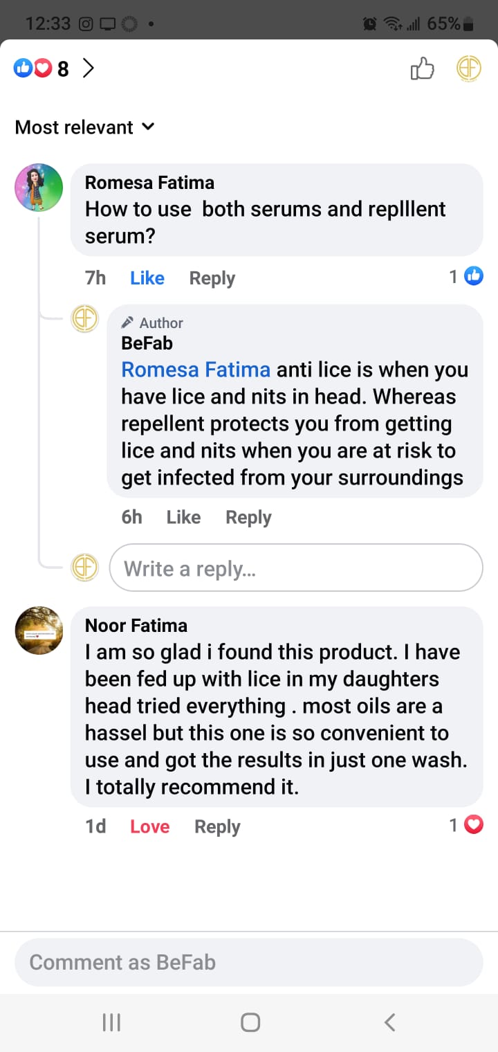 Lice Free Bundle - Anti lice & Lice Repellent Serum – befab.pk